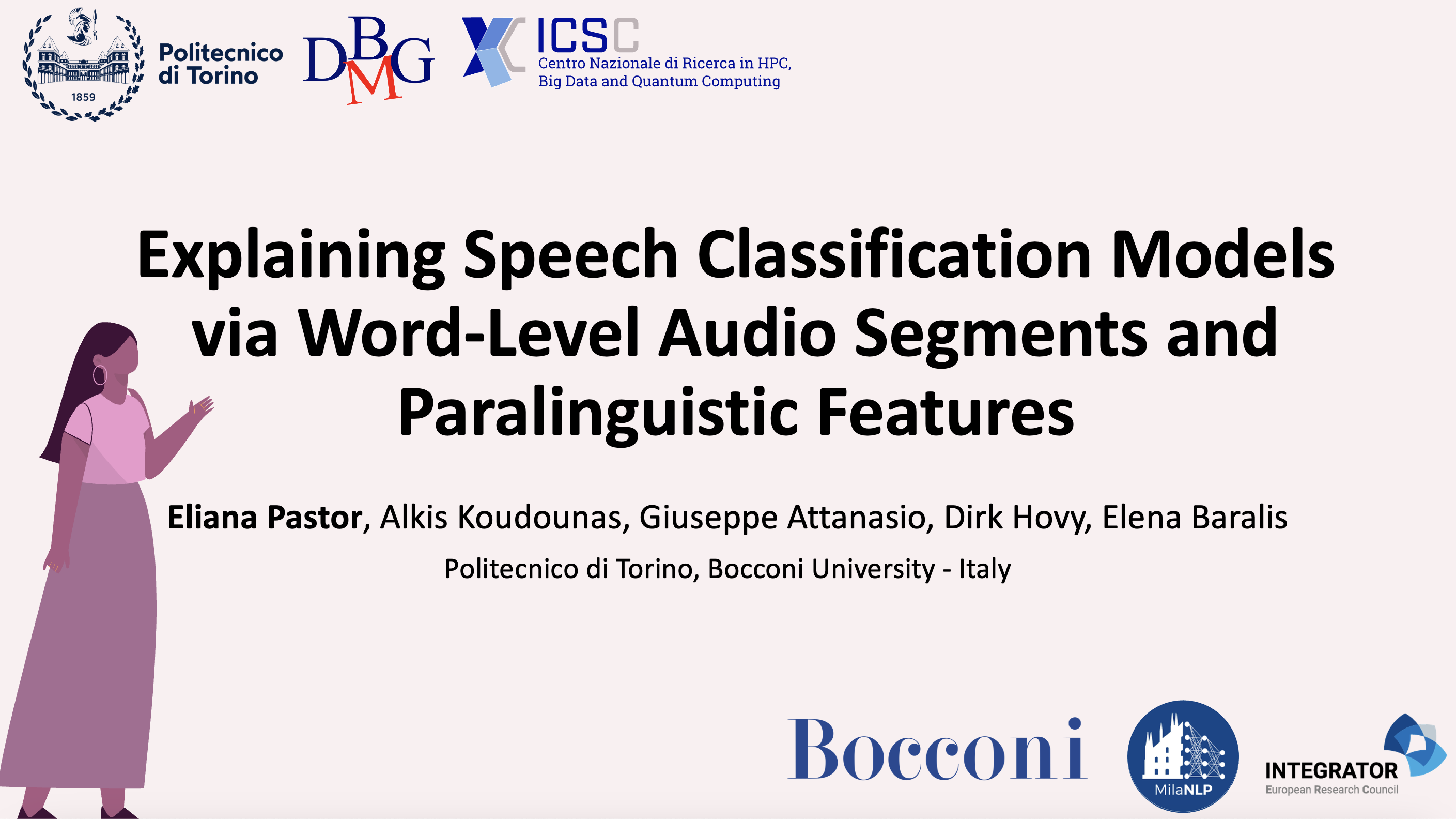 Explaining Speech Classification Models Via Word Level Audio Segments